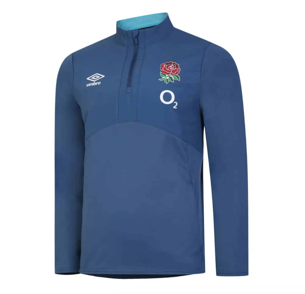 England Rugby 1/2 Zip Fleece - Ensign Blue | The Rugby Shop