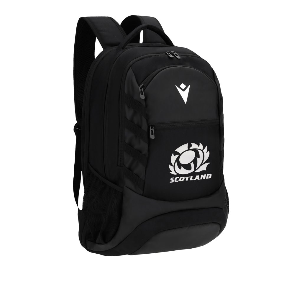 Scotland Rugby 2022/23 black lux backpack | The Rugby Shop