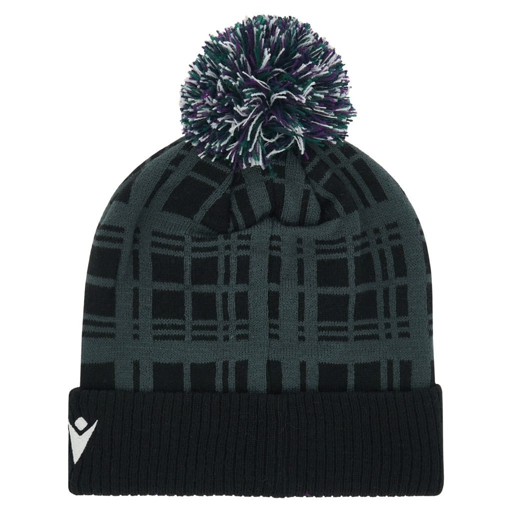 Scotland Rugby Bobble Hat - Black/Ant | The Rugby Shop
