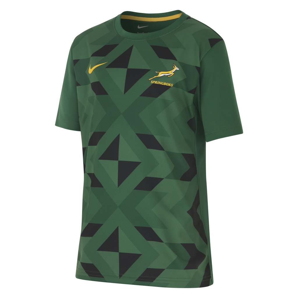 Springboks Mens Pre Match Shirt - Green 23/24 | The Rugby Shop