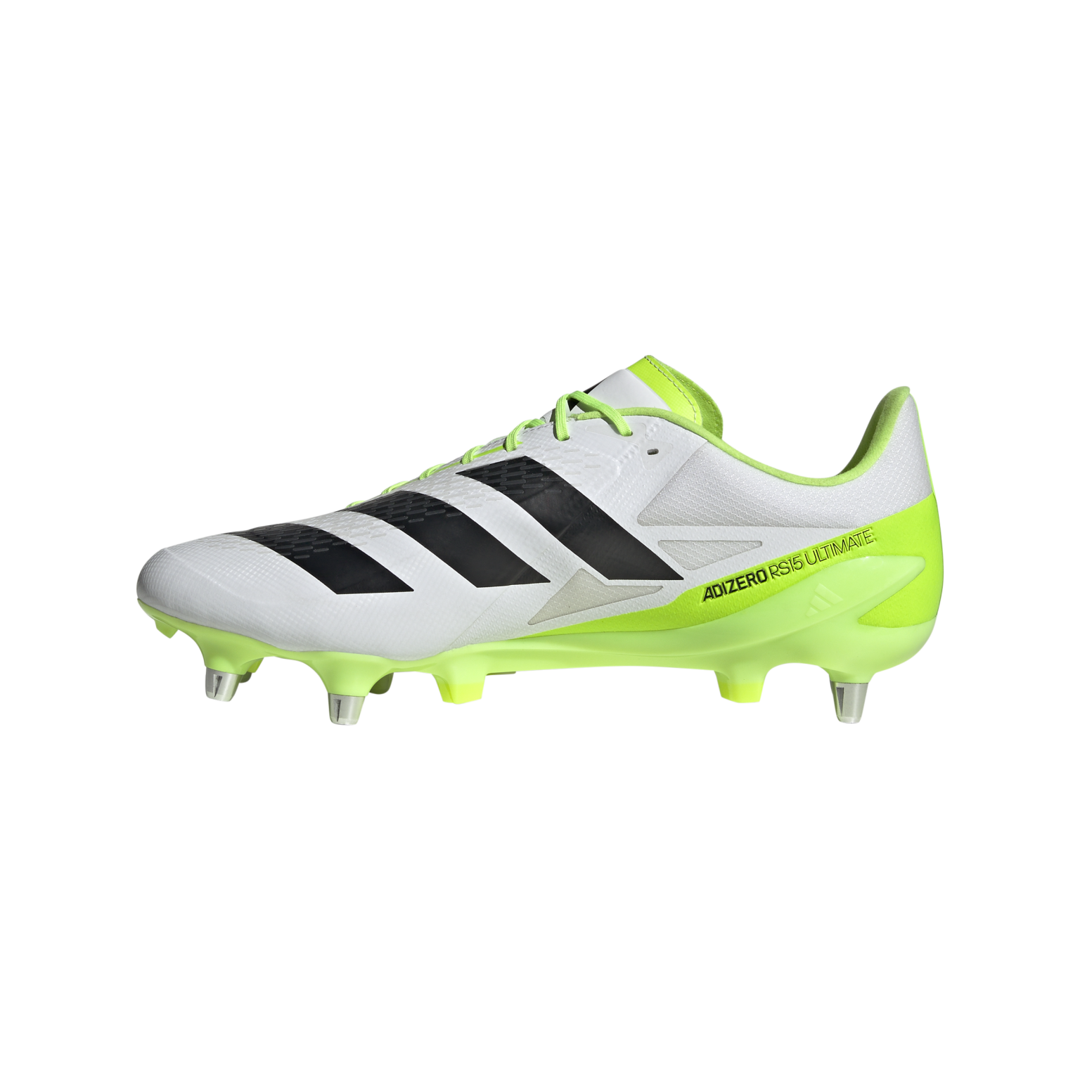Adizero RS15 Ultimate Rugby Boot (SG) - White | The Rugby Shop