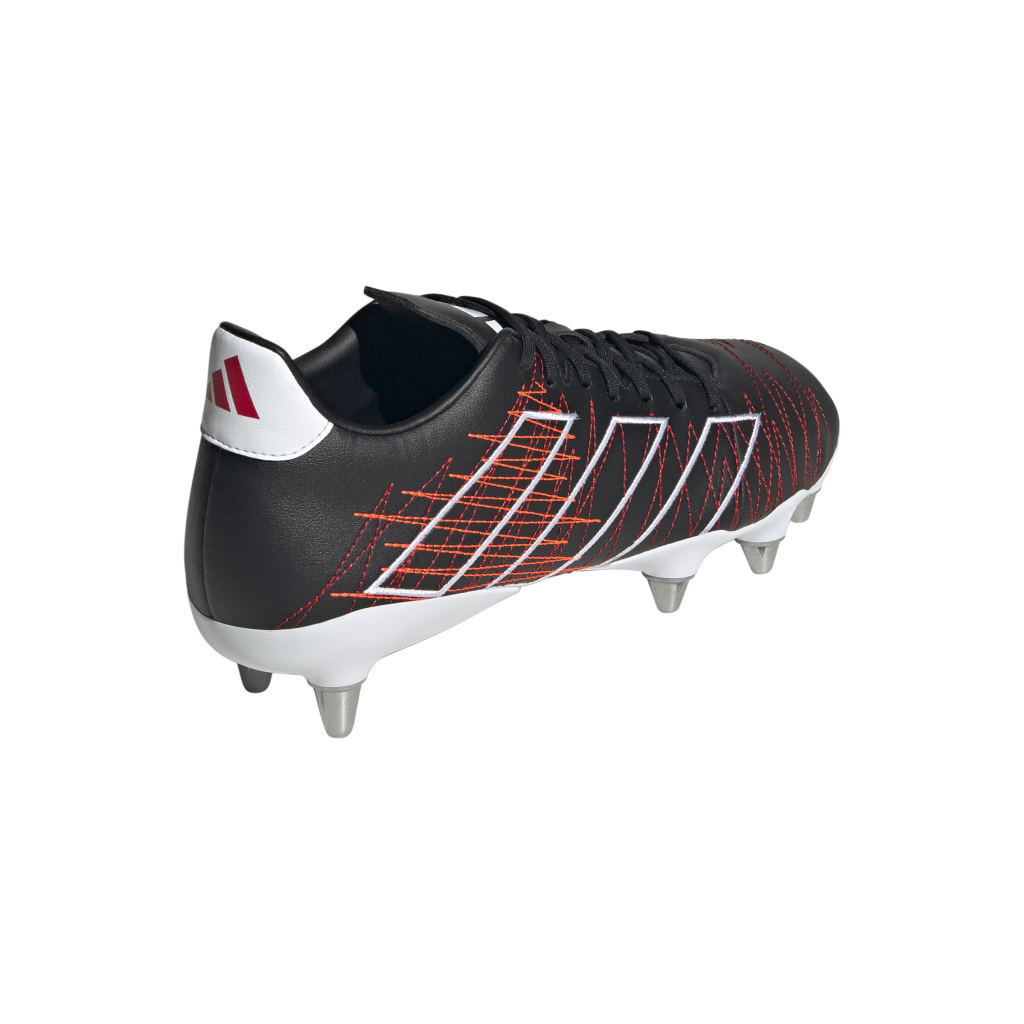 adidas Kakari Elite Rugby boots | Black/Red | The Rugby Shop
