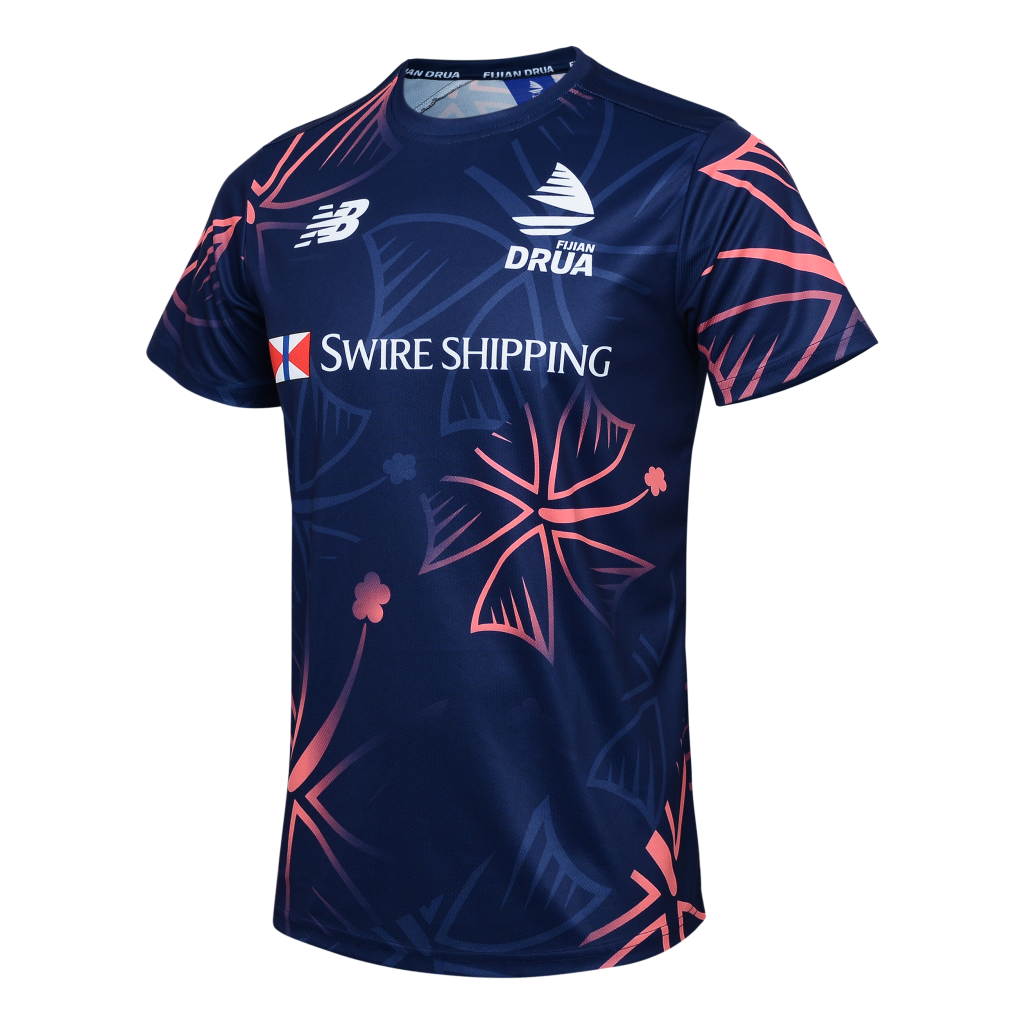 Fiji Drua 2024 Warm Up T-shirt | Super Rugby | The Rugby Shop