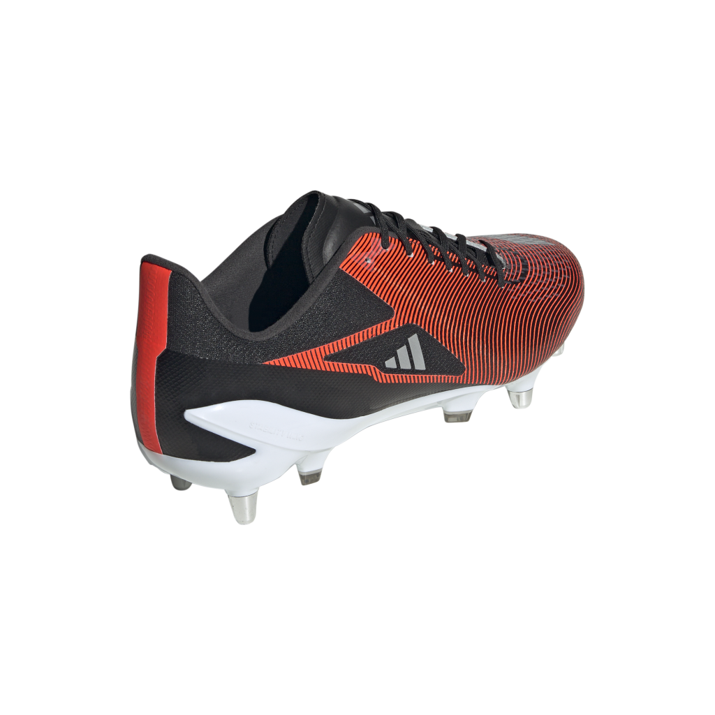Adizero RS15 Ultimate Rugby Boots (SG) – Black/Red | The Rugby Shop