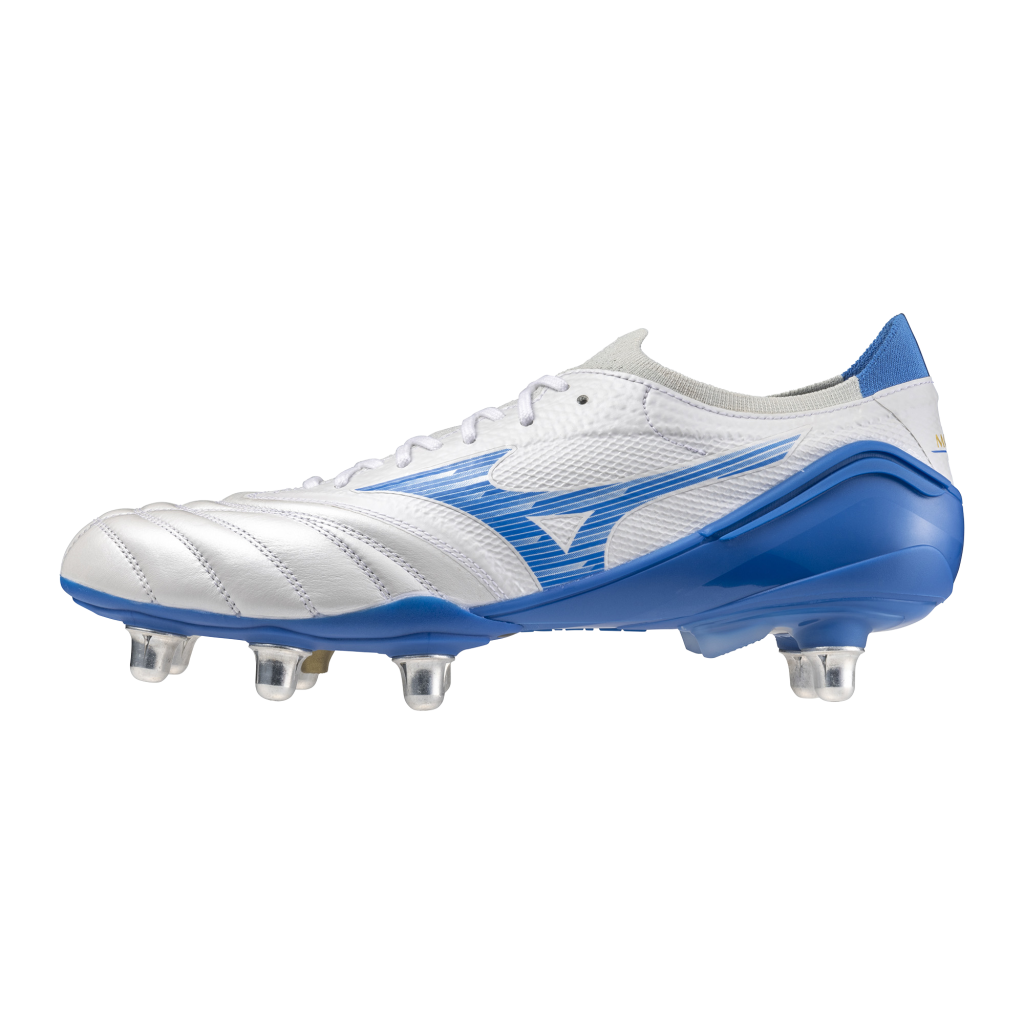 Mizuno Morelia Neo Elite Si Rugby Boot - White Silver | The Rugby Shop