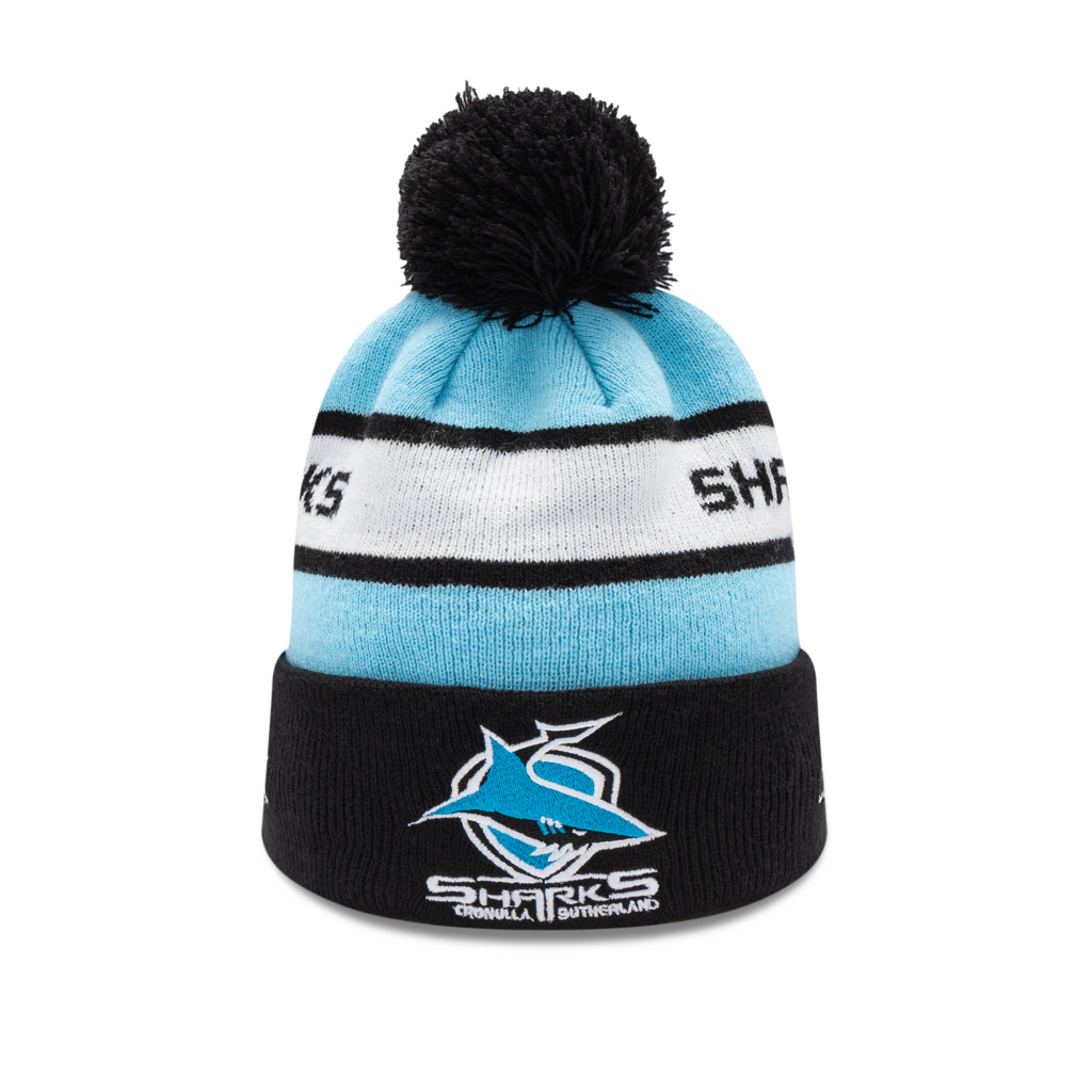 2025 Cronulla Sharks bobble Hat | The Rugby Shop